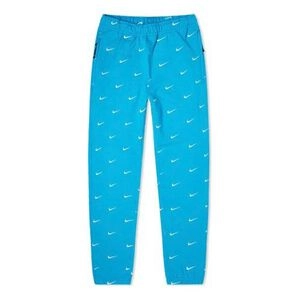 Nike Nrg Swoosh Logo Full Print Straight Sports Pants/trousers/joggers - Blue
