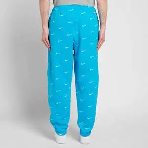 Nike Nrg Swoosh Logo Full Print Straight Sports Pants/trousers/joggers - Blue