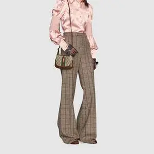 Gucci Jackie 1961 Series Gg Canvas Clutch Shoulder Bag - Brown