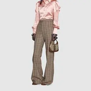 Gucci Jackie 1961 Series Gg Canvas Clutch Shoulder Bag - Brown