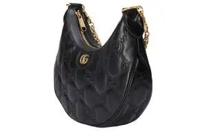 Gucci Gg Matelasse Small Shoulder Bag - Black
