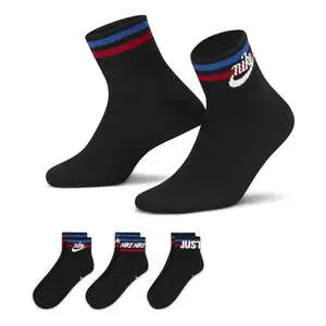 Nike Everyday Ankle Socks 3 Pair Pack - Black