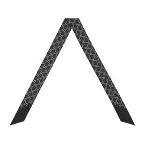 Gucci 26 Printed Silk Ribbon - Black