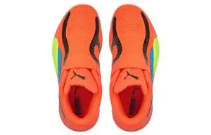 PUMA Rise Nitro Mid Top Basketball Sneakers - Orange