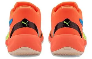 PUMA Rise Nitro Mid Top Basketball Sneakers - Orange