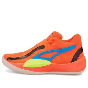 PUMA Rise Nitro Mid Top Basketball Sneakers - Orange