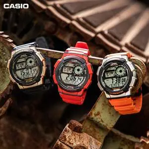 Casio Sports Quartz Analog Watch With Illuminator - Orange
