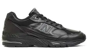 NEW BALANCE 991 Series Lace-up Sneakers - Black