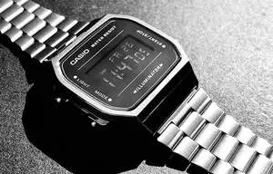 Casio Digital Stainless Steel Strap Watch