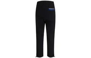 Adidas Woven Pants Logo Printing Pattern Lacing Straight Sports Pants/trousers/joggers Black - Multi-color