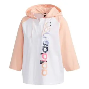 Adidas Neo Sleeve Hooded Sports Jacket - White
