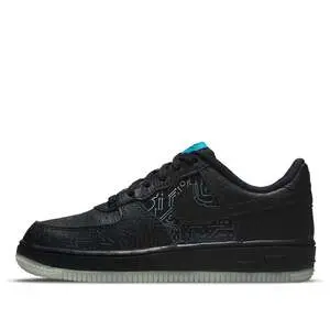 Nike Force 1 Low "space Jam X Computer Chip" Sneakers - Black/blue