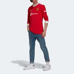 Adidas Manchester United 21/22 Long Sleeve Home Jersey