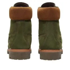 Timberland Premium 6 Inch Waterproof Lace Up Boots - Green/brown