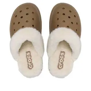 CROCS Classic Fuzz Scuff Clogs