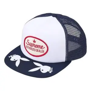 Supreme X Playboy Ss26 Mesh Back 5-panel Cap - Navy