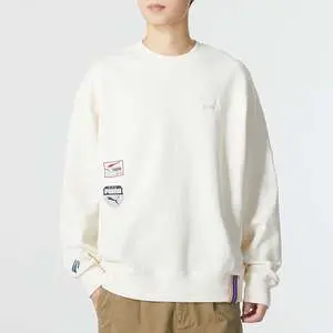 PUMA Team Badge Crew Sweater - Beige