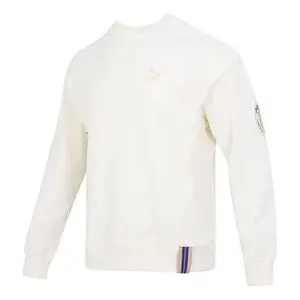 PUMA Team Badge Crew Sweater - Beige