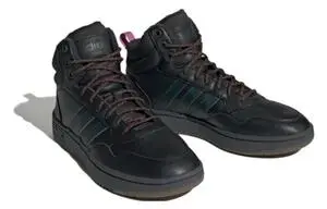 Adidas Hoops 3.0 Mid Top Sneakers - Black