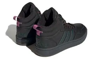 Adidas Hoops 3.0 Mid Top Sneakers - Black