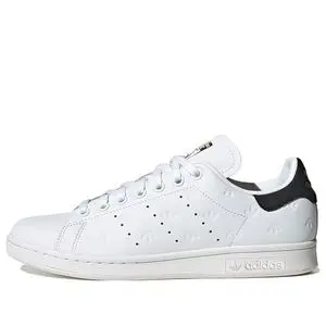 Adidas Stan Smith Allover Debossed Trefoils Sneakers - White/black