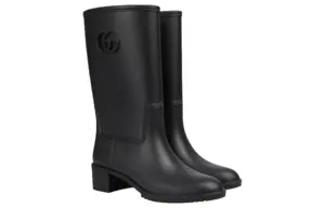 Gucci Double G Rubber Rain Boots