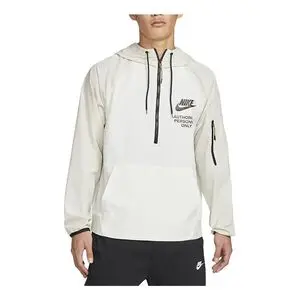 Nike Woven Anorak Jacket - Beige/white