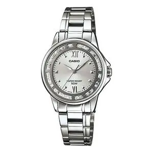 Casio Stainless Steel Analog Watch - Silver