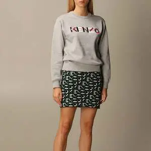 Kenzo Crewneck Sweatshirt With Embroidered Logo