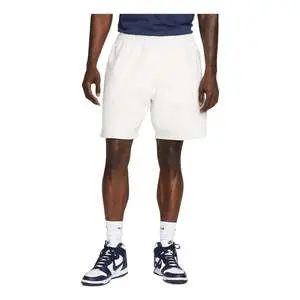 Nike Nrg Solo Swoosh Fleece Shorts - White/grey