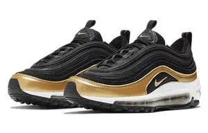 Nike Max 97 Metallic Gold Sneakers - Black