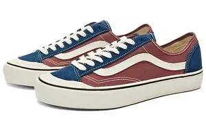 VANS Style 136 Low Top Sneakers - White/red/blue