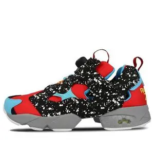 REEBOK Instapump Fury Athletic Sneakers - Black/red/blue