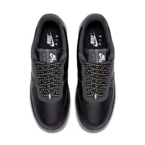 Nike Force 1 Low "grey Swoosh" Sneakers - Black