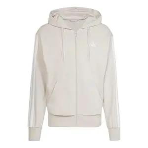 Adidas Essentials 3-stripes French Terry Full-zip Jacket - Beige