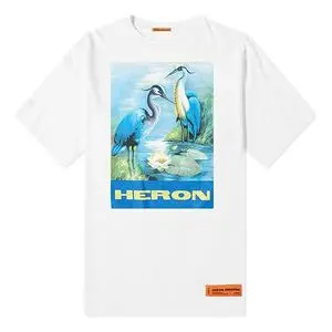 Heron Preston Blue Painting Short Sleeve T-shirt - White