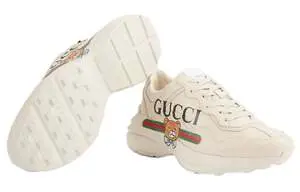 Gucci Rhyton Crossover Sneakers With Teddy Bear Motif