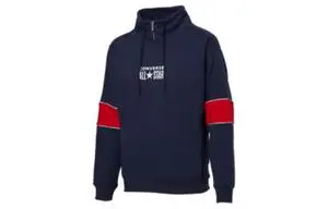 CONVERSE Chuck Taylor All Star Funnel Neck Quarter Zip Crew Sweatshirt