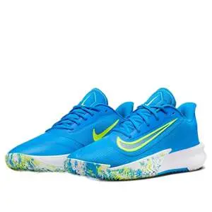 Nike Precision Athletic Sneakers - Photo Blue/volt/white