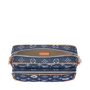 LOUIS VUITTON Monogram Flowers Denim Bag
