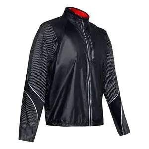 Under Armour Run Impasse Reflect Stripe Pattern Stand Collar Zip-up Jacket