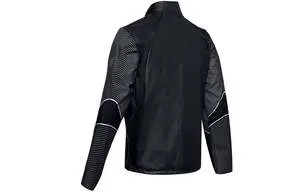 Under Armour Run Impasse Reflect Stripe Pattern Stand Collar Zip-up Jacket