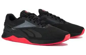 REEBOK Nano X3 Athletic Sneakers - Black/neon Cherry