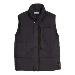 Stone Island Crinkle Reps Down Vest - Black
