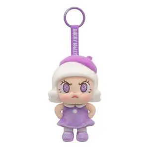 POP MART Angry Molly Angry Energy Series Plush Pedant 'purple Fire - Multi-color