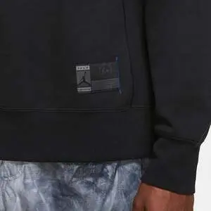 JORDAN X Fragment Crewneck Sweatshirt 'black Reflective Silver