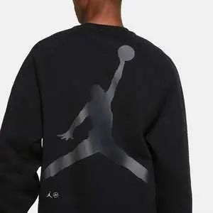 JORDAN X Fragment Crewneck Sweatshirt 'black Reflective Silver