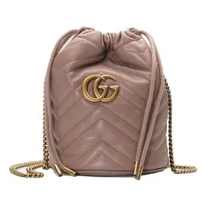Gucci Gucci GG Marmont Mini Shoulder Bag Graypink