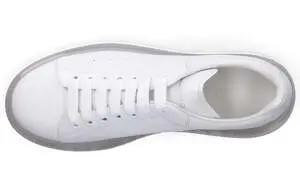 Alexander McQueen Oversized Sneaker With Clear Sole - White/clear