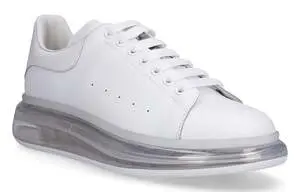 Alexander McQueen Oversized Sneaker With Clear Sole - White/clear